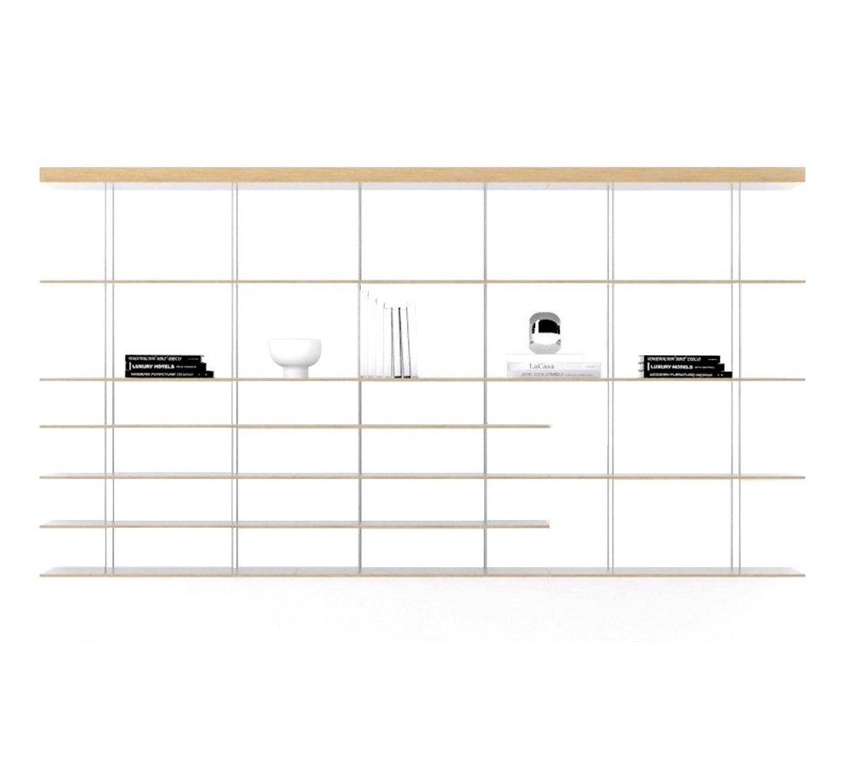 Molteni & C. Graduate Wall-mounted Unit 时尚简约悬挂书柜（白色）