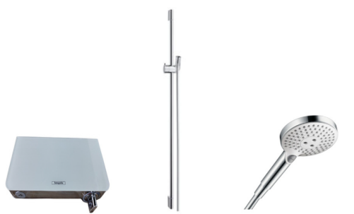 汉斯格雅飞雨 Select E360 单速节水型淋浴管27287400明装花洒 - 27287400