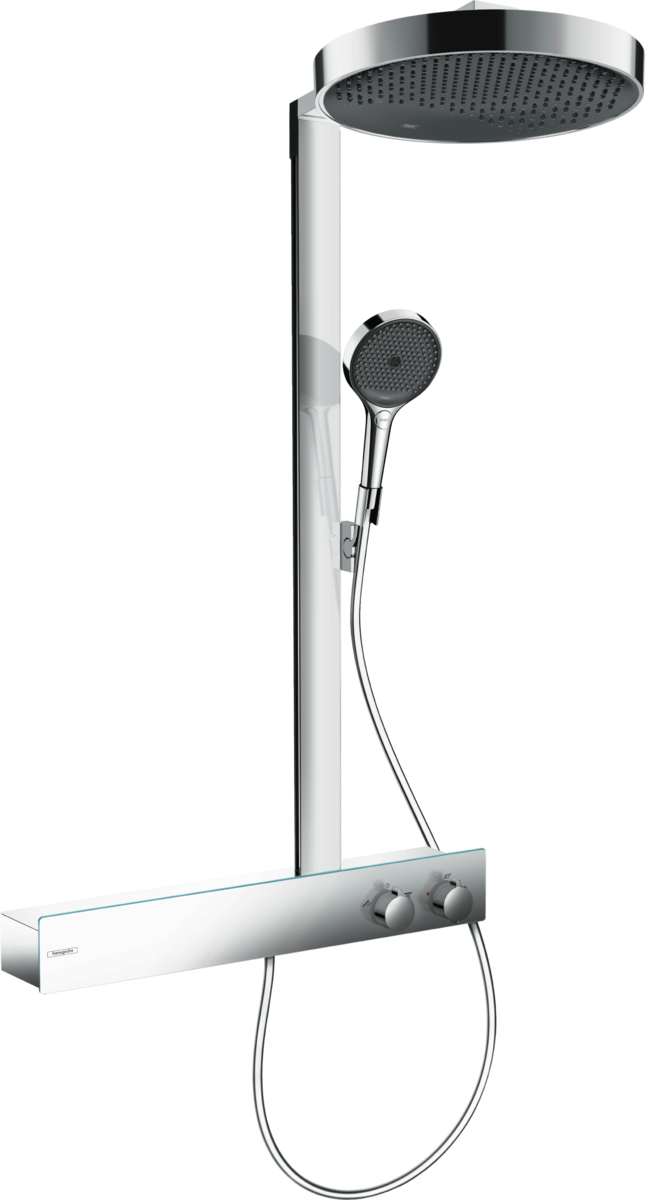 汉斯格雅沄雨 Select S240 单速淋浴管 PowderRain27633007明装花洒 - 27633007