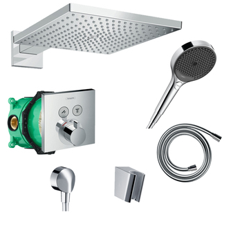 飞雨 E300 空气式黑色暗装花洒套餐26239677+15763677+28632677+26521677+26455677+018 ...