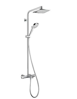 汉斯格雅飞雨 E300 单速淋浴管 600 27364007明装花洒 - 27364007