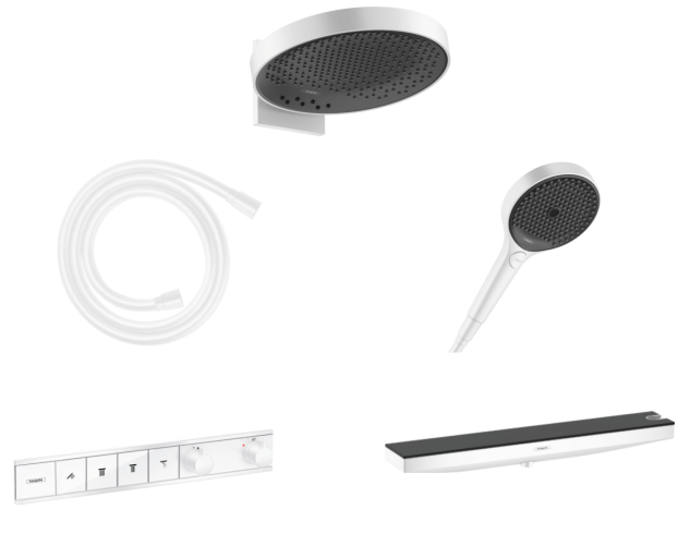 汉斯格雅柯洛玛 220 节水型头顶花洒26465007+27413007+71405007+01800187+28331+28276 ...