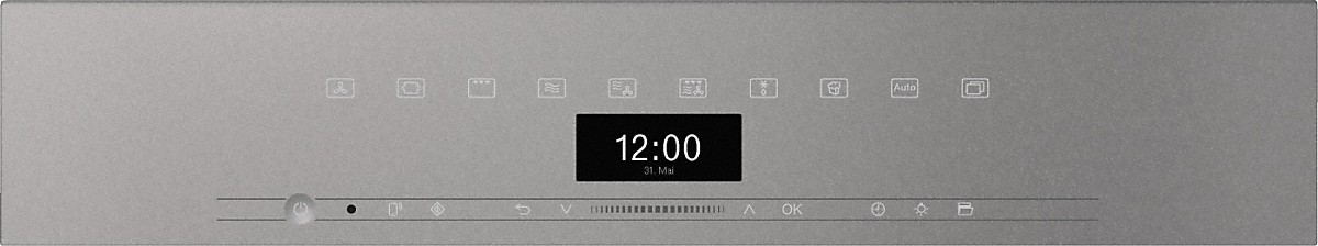 美诺miele嵌入式无把手紧凑型烤箱H 7440 BMX带微波功能 - H 7440 BMX