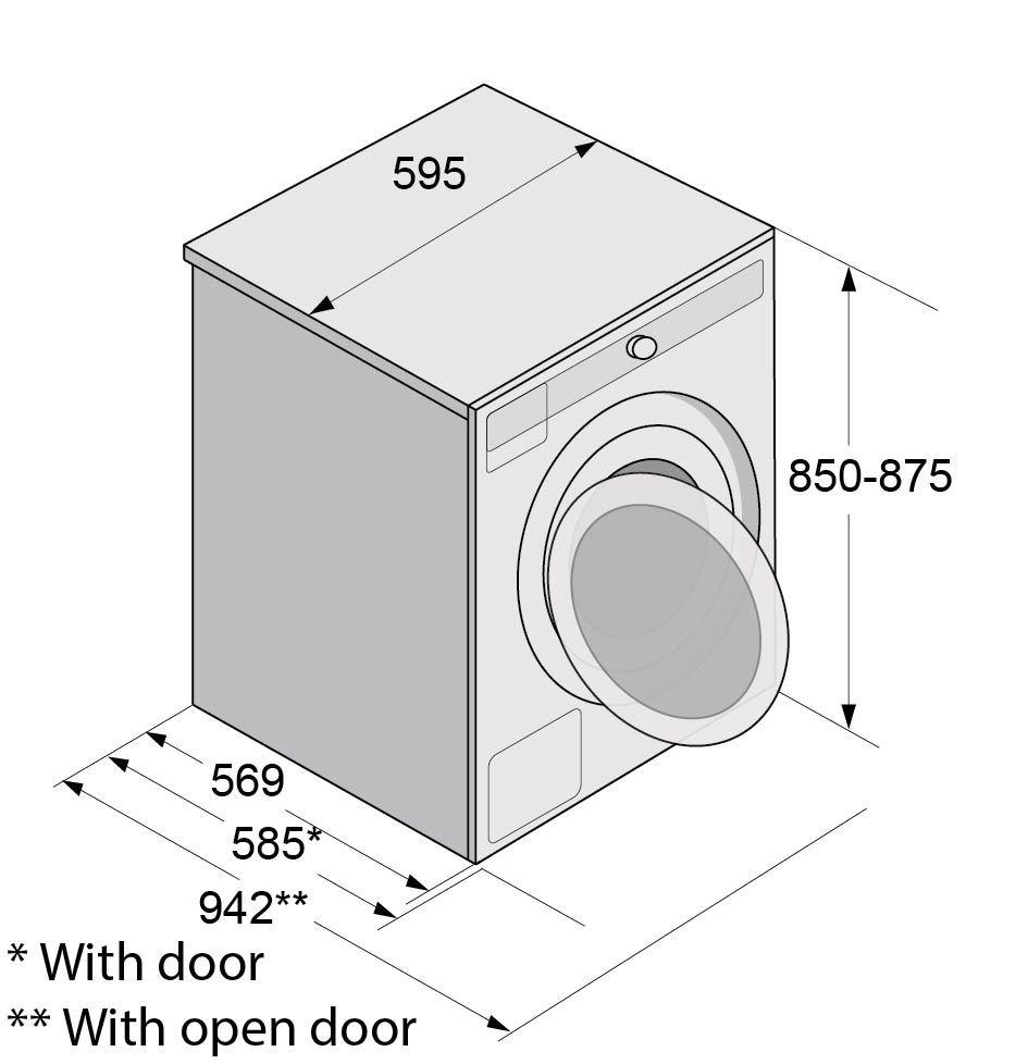 ASKO Logic 8公斤滚筒式洗衣机 W 4086 C S - W 4086 CS