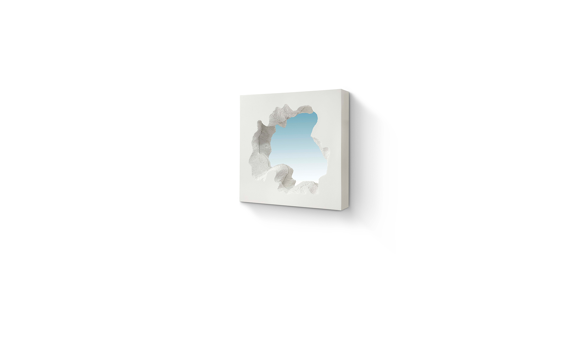 Gufram BROKEN SQUARE MIRROR WHITE镜子 - BROKEN SQUARE MIRROR WHITE